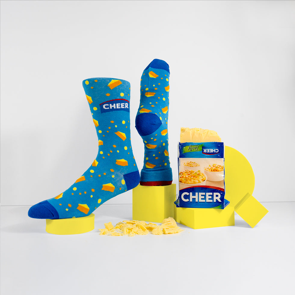 CHEER™ Cheese Custom socks – Swanky Socks